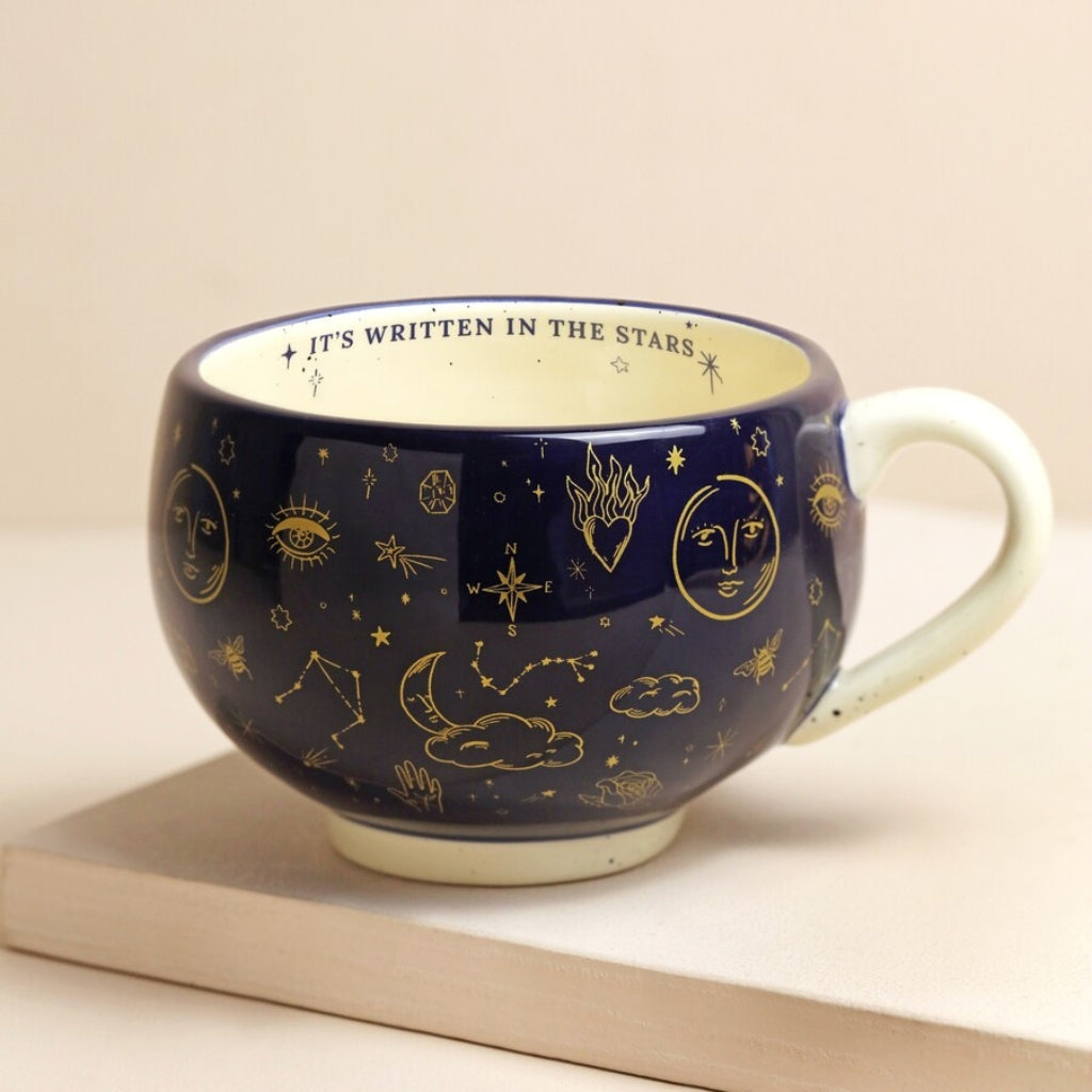 Starry Night Navy Crescent Moon Mug – itsy Bitsy Boutique