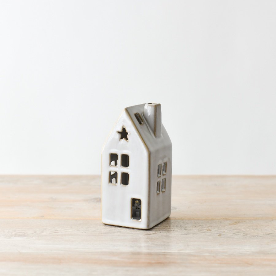 Natural Glazed LED House with Star – itsy Bitsy Boutique