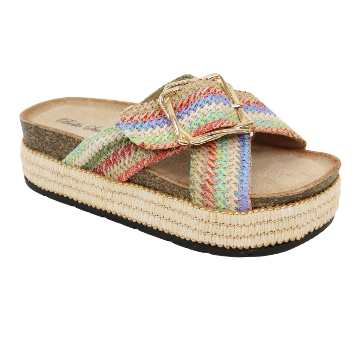 The Hibiscus Bloom Platform Sliders – itsy Bitsy Boutique