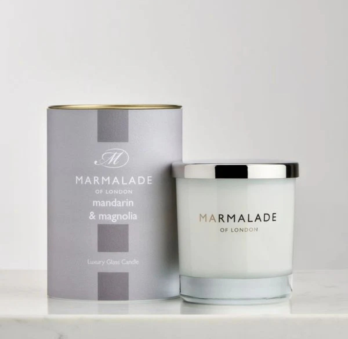 Marmalade of London Mandarin & Magnolia Large Glass Candle – itsy Bitsy ...