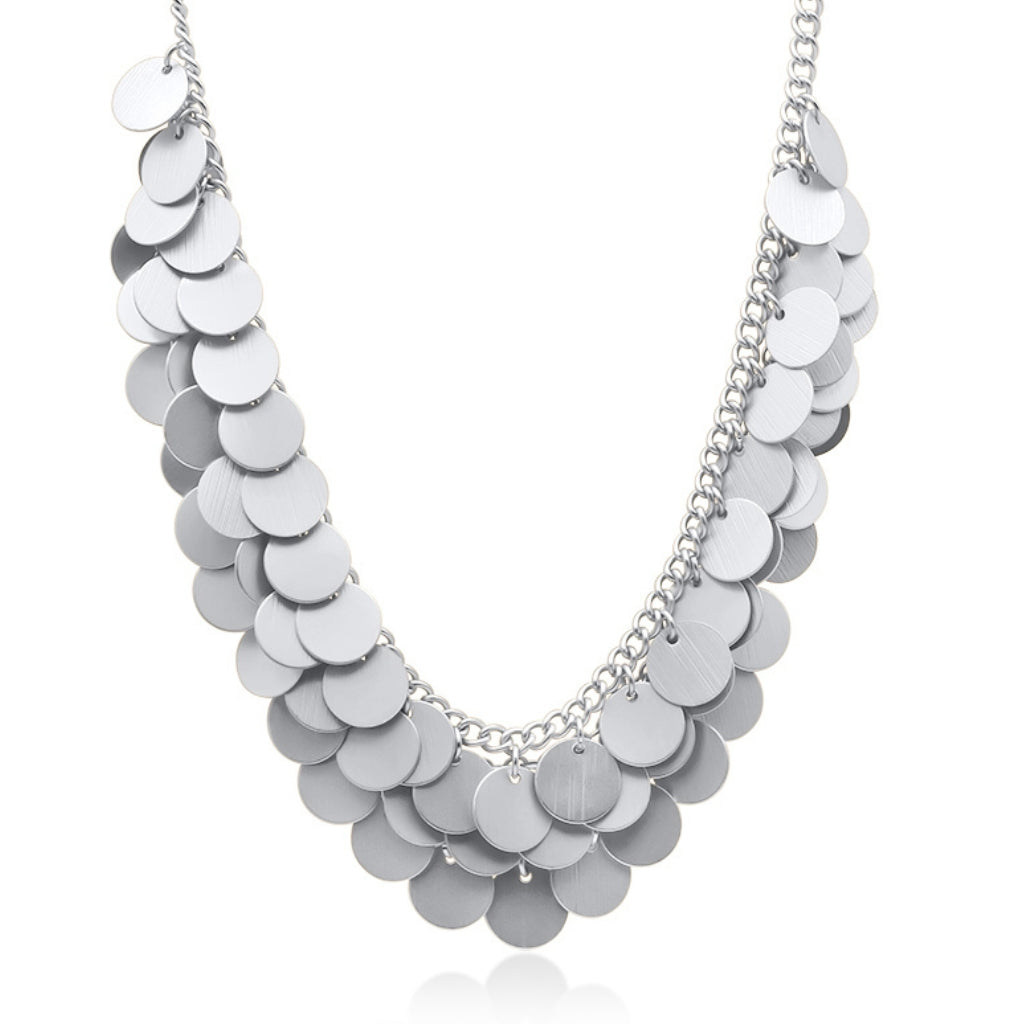 The Bahia Silver Coin Statement Necklace – itsy Bitsy Boutique