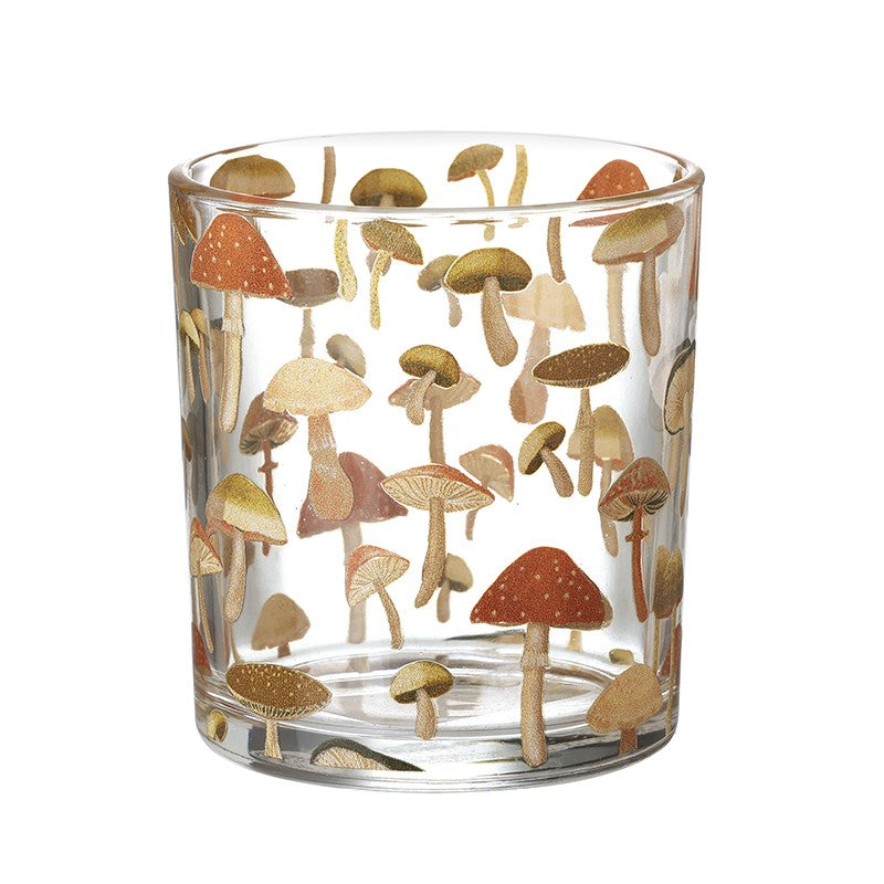 Glass Mushroom Print Tealight Holder – itsy Bitsy Boutique